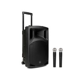 QTX QX12PA Mobiele Bluetooth PA Luidspreker Box Accu Trolley USB/SD/FM ...
