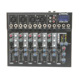 Citronic CM6-LIVE compacte stage mixer met delay + USB/SD speler kopen?